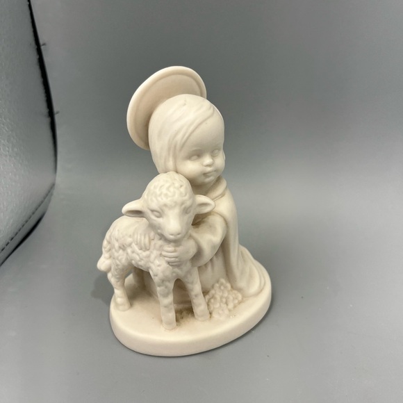 Goebel | Accents | Vintage Goebel Bisque Porcelain Christ Child W Lamb ...
